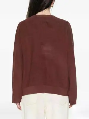 Brunello Cucinelli Patch Pocket Ribbed Knit Sweater - Brown