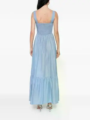 Liu Jo Sleeveless Bow Detail Maxi Dress - Blue