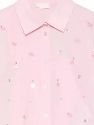 Liu Jo Embellished Boxy Shirt - Pink