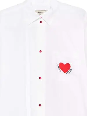 ALESSANDRO ENRIQUEZ Heart-embroidered Shirt