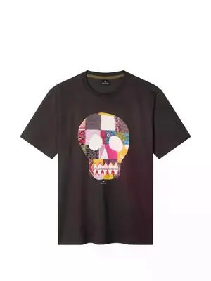 Paul Smith Fabric Skull Print T-shirt - Grey