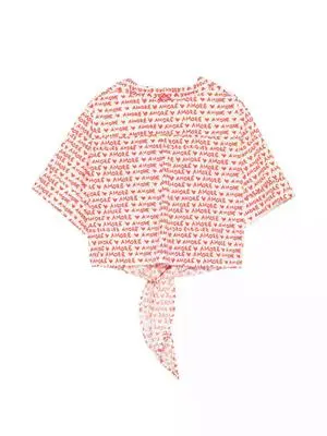 ALESSANDRO ENRIQUEZ Amore-patterned Shirt - White