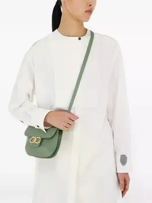 FERRAGAMO Double Gancini Mini Bag - Green