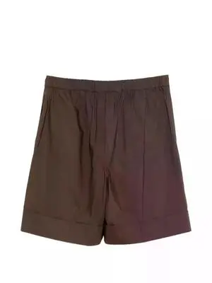 Marina Rinaldi Pleated Tailored Shorts - Brown