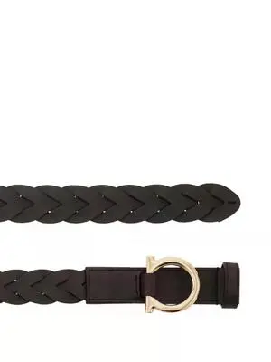 FERRAGAMO Gancini Fixed Belt - Brown