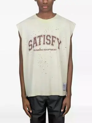 Satisfy Graphic-print Tank Top - Neutrals