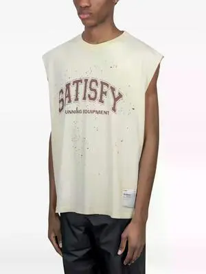 Satisfy Graphic-print Tank Top - Neutrals