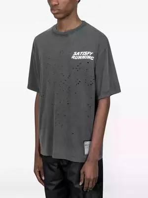 Satisfy Distressed T-shirt - Grey