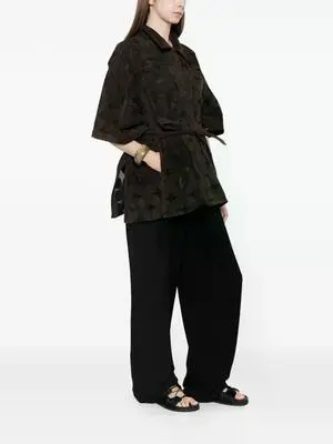 SWORD 6644 Belted Suede Jacket