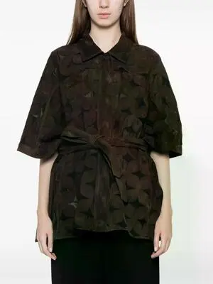 SWORD 6644 Belted Suede Jacket