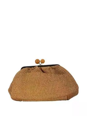 Max Mara Pasticcino Weave Clutch - Brown