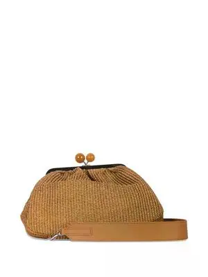 Max Mara Pasticcino Weave Clutch - Brown