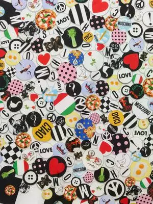 Moschino Checkerboard-print Silk Scarf