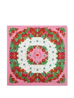 Moschino Floral Scarf - White