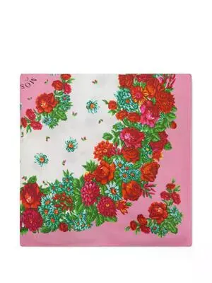 Moschino Floral Scarf - White