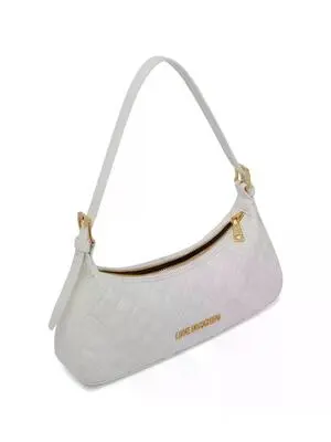 Moschino Quilted Shoulder Bag - White