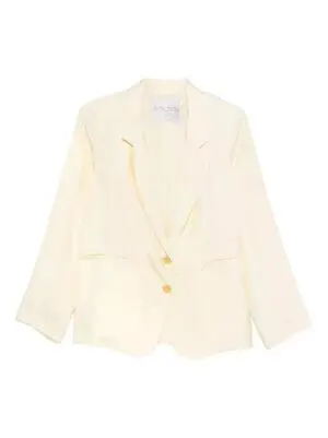 FORTE_FORTE Buttoned Blazer - Yellow