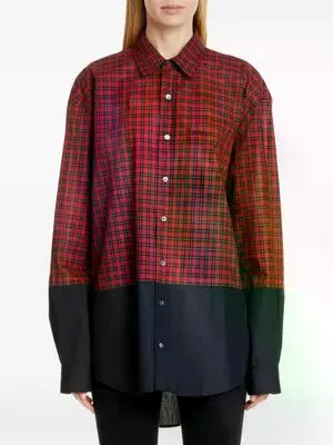 Vetements Splitted Cotton Shirt