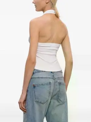 Vetements Halter Cotton Tank Top