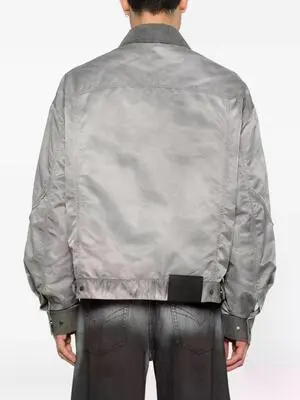 FENG CHEN WANG Button-detail Bomber Jacket - Grey