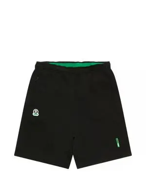 AAPE BY *A BATHING APE Logo-appliqué Track Shorts - Black