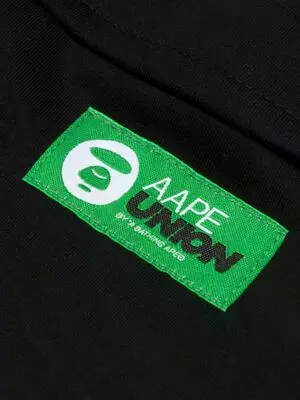 AAPE BY *A BATHING APE Logo-appliqué Track Shorts - Black