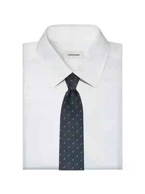 FERRAGAMO Gancini Jacquard Neck Tie