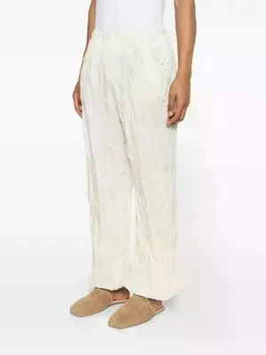 GONGDID DESIGN Elastic-waistband Trousers