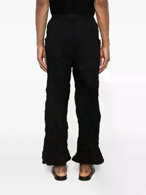 GONGDID DESIGN Textured Wide-leg Trousers