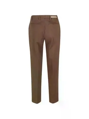 BRIGLIA 1949 Button Straight Trousers - Brown