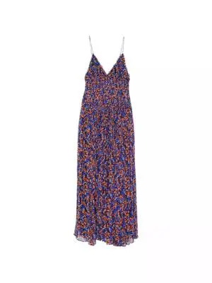 Ulla Johnson Atrani V-neck Gown - Blue