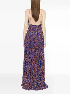 Ulla Johnson Atrani V-neck Gown - Blue
