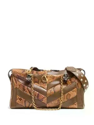 Valentino Garavani Panthea Medium Shoulder Bag - Brown