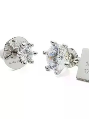 MAISON MARGIELA Numeric-charm Earrings - Silver