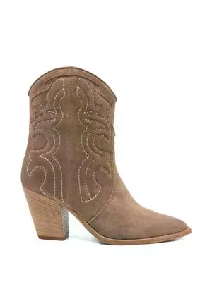 JULIE DEE Embroidered Cowboy Boots