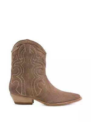 Julie Dee Block Heel Boots For Women