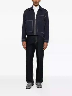 CARRER Bay Zip-up Shirt Jacket - Blue
