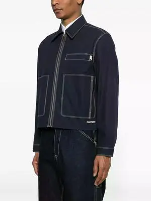 CARRER Bay Zip-up Shirt Jacket - Blue