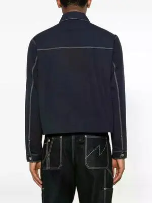 CARRER Bay Zip-up Shirt Jacket - Blue