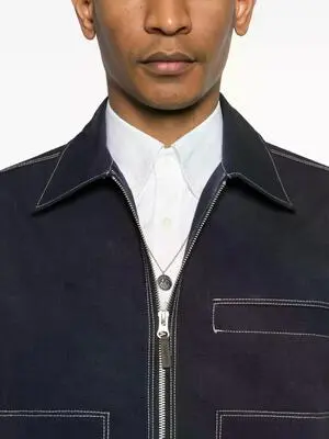 CARRER Bay Zip-up Shirt Jacket - Blue