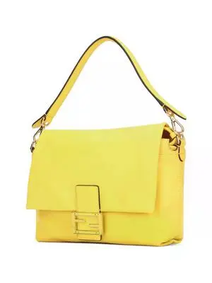 Fendi Medium Mamma Baguette Shoulder Bag - Yellow