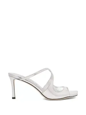 JIMMY CHOO Strappy Mules - Silver