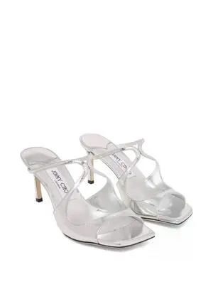 JIMMY CHOO Strappy Mules - Silver