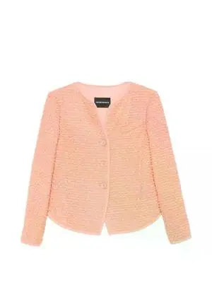 Emporio Armani Trim Detail Tweed Jacket