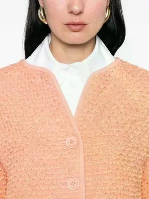 Emporio Armani Trim Detail Tweed Jacket