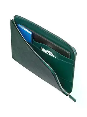 Smythson Small Panama Zip Laptop Bag