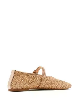 Senso Cheska Buckle-strap Ballet Flats - Gold