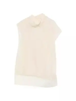 Sportmax Spsgrado Sleeveless Blouse - Neutrals