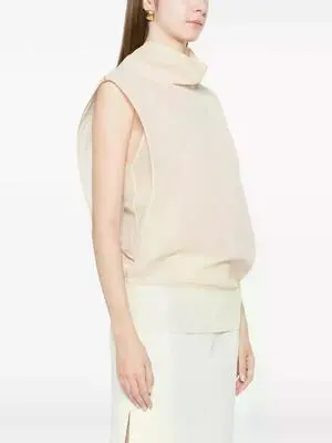 Sportmax Spsgrado Sleeveless Blouse - Neutrals