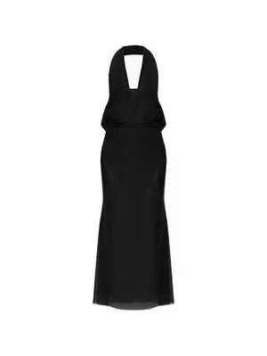 Bond Eye Alessia Halter-neck Midi Dress - Black